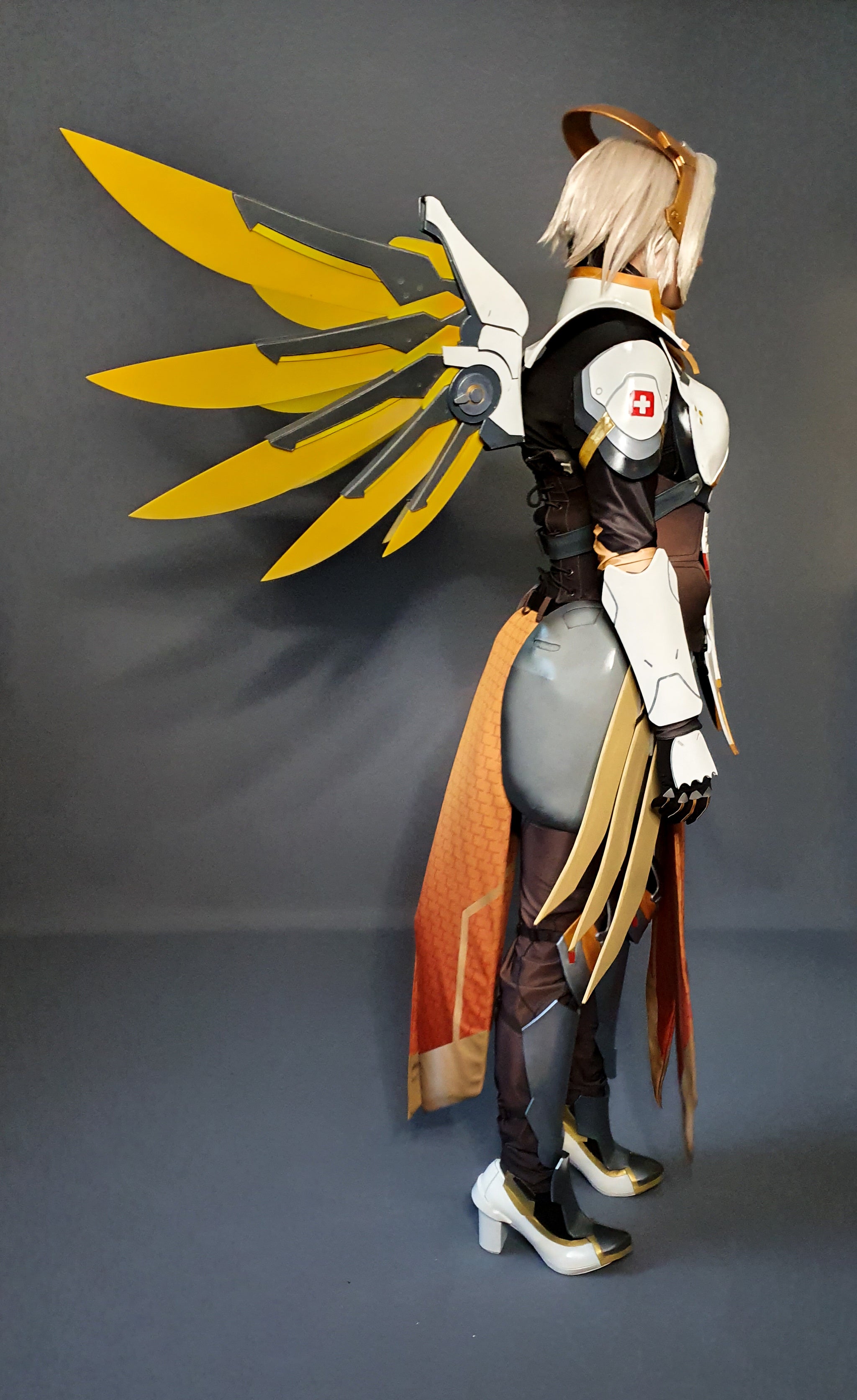 Mercy Game warior Healer / s-f armor Big wings costume Angel / Cosplay ...